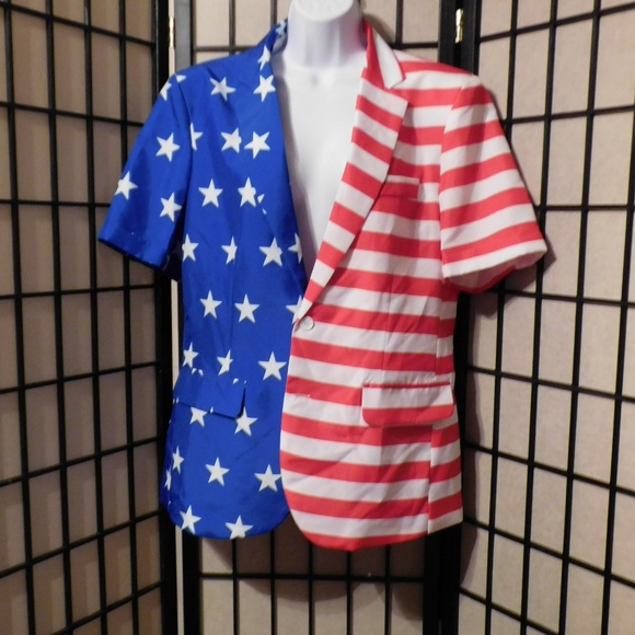 Suitmeister | Suits & Blazers | Suitmeister Red White And Blue Jacket ...